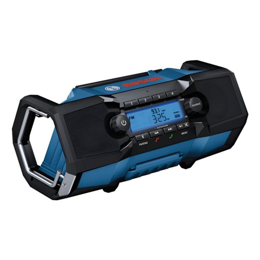 Radio Inalámbrica Bosch Gpb18v-2cn Para Trabajo Con Bluetoot Negro