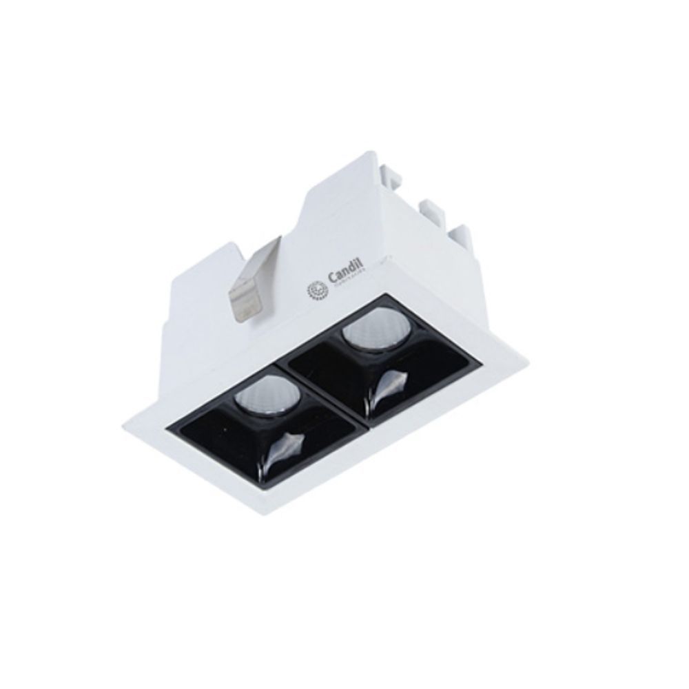 Spot Embutir Lineal Led Rectangular Mini Aluminio 4W 220V Blanco