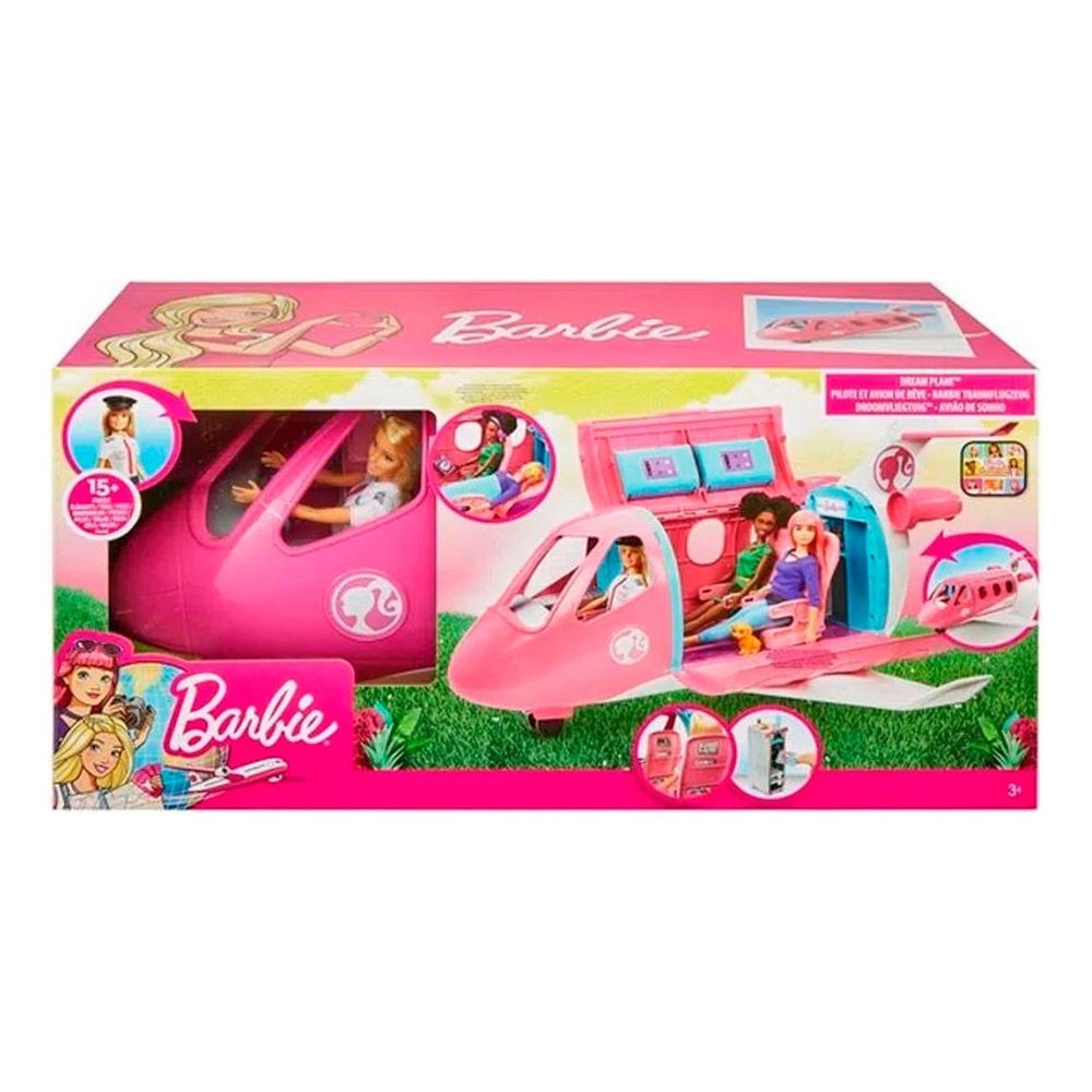 Vehiculo Barbie Avion Jet De Aventuras Con Muñeca