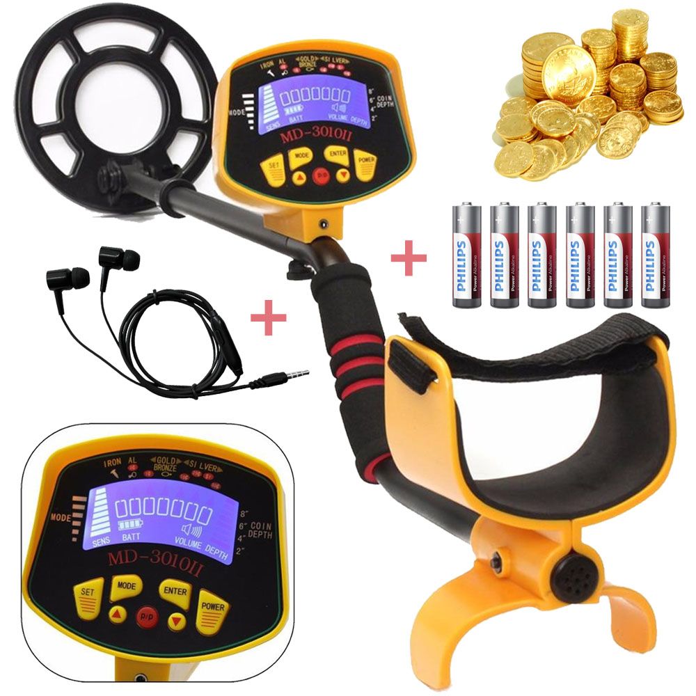 Detector de Metal Profesional MD-3010II V2 Nueva Version con Bobina ...