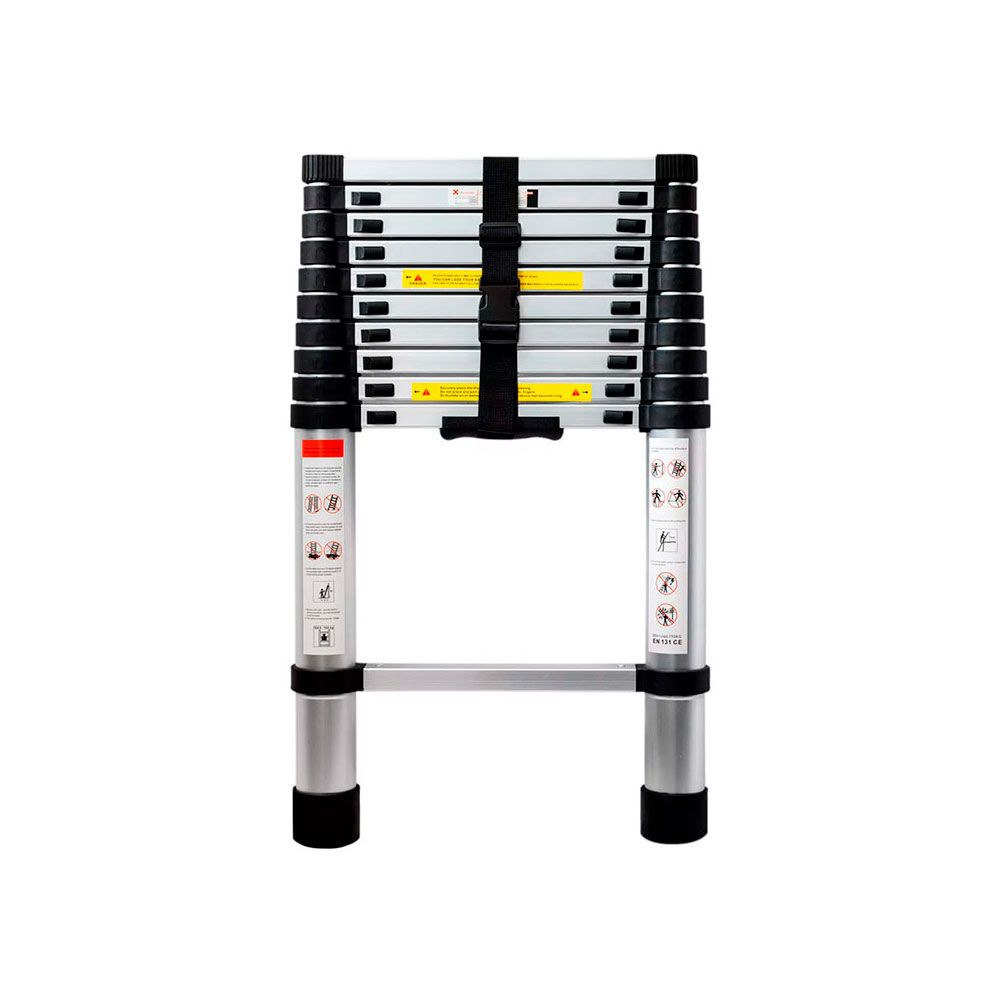 ESCALERA TELESCOPICA 11 ESCALONES EXTENSIBLE 3,2MTS