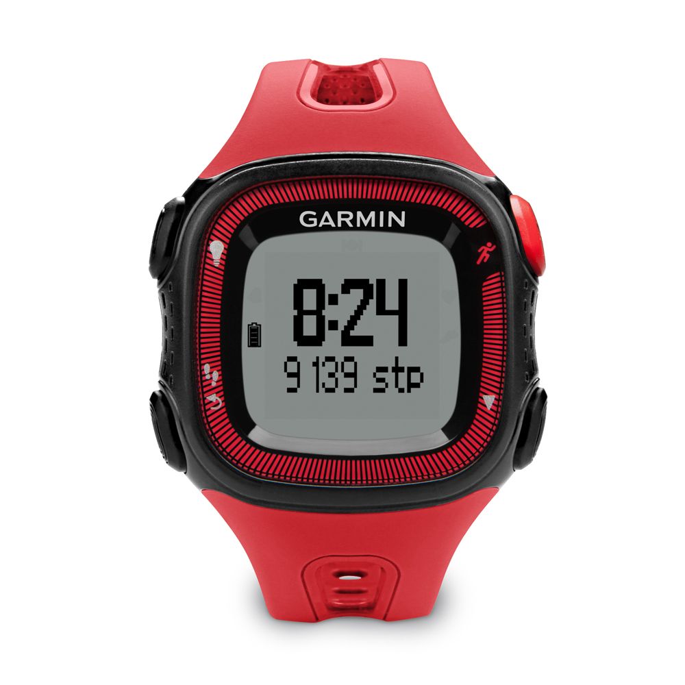 RELOJ GARMIN FORERUNNER 15 ROJO NEGRO
