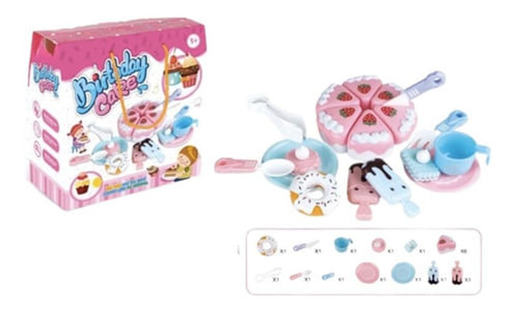 Set Torta De Cumpleaños Deluxe 18pzs Shine 1967878