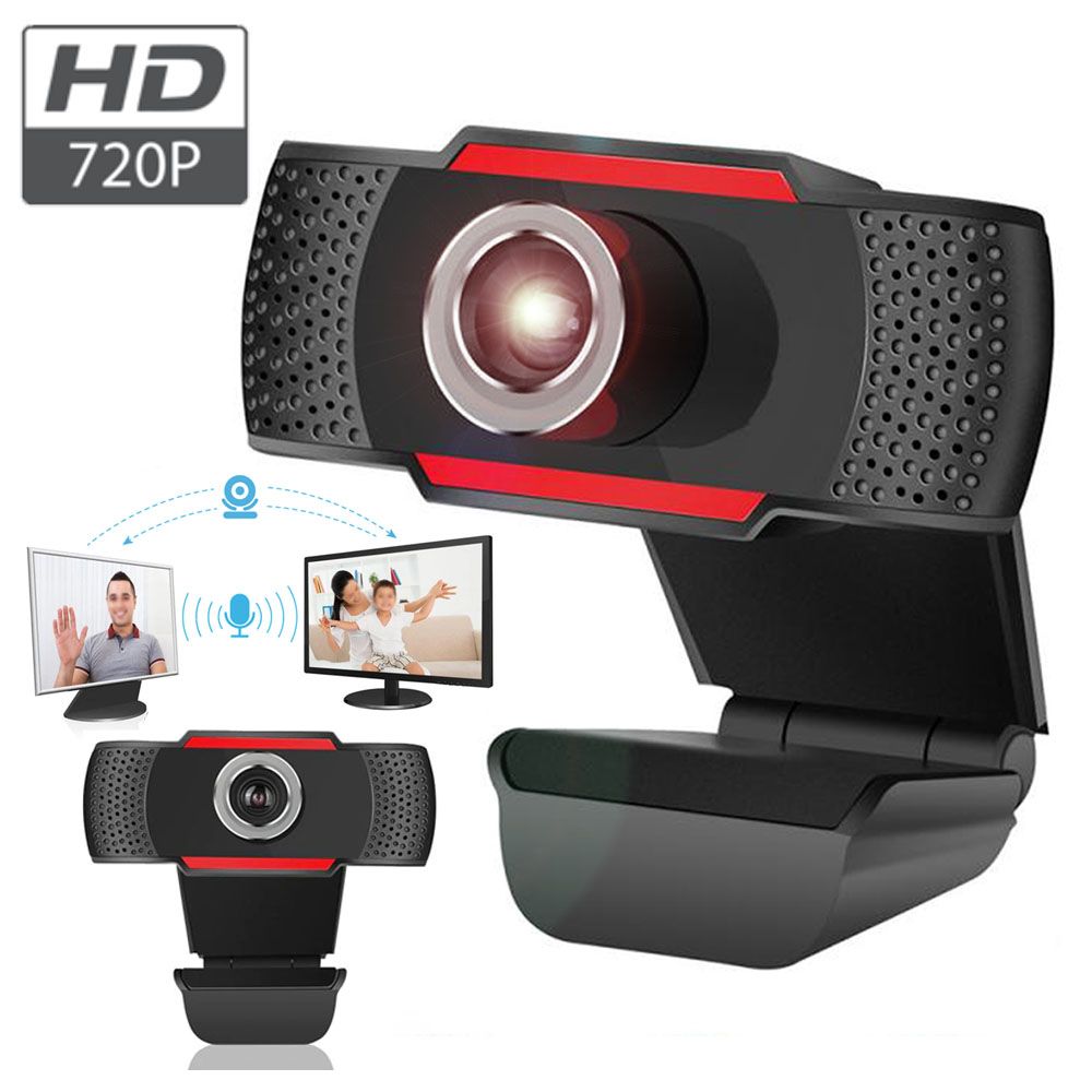 Camara Web Usb Webcam Para Pc Hd 720p Con Microfono Doble Skype Zoom Pc ...