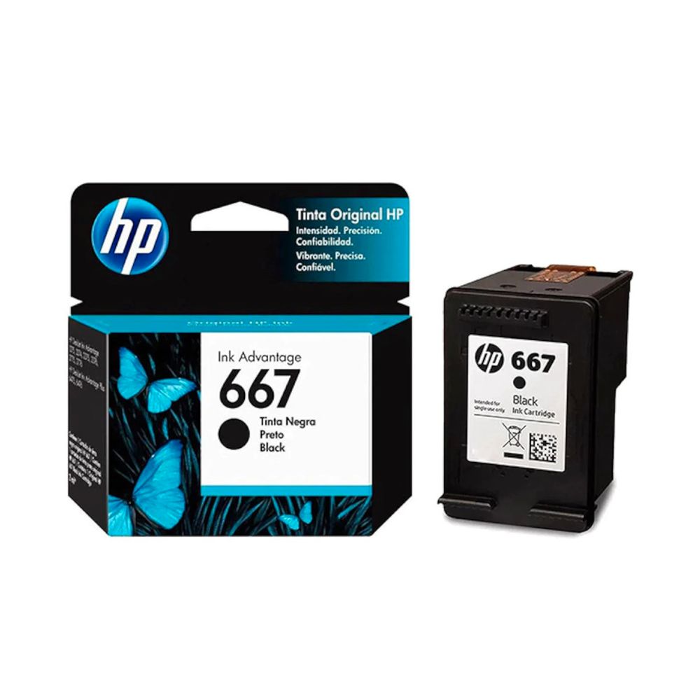 Cartucho Original Hp 667 Negro 3YM79AL 2ml