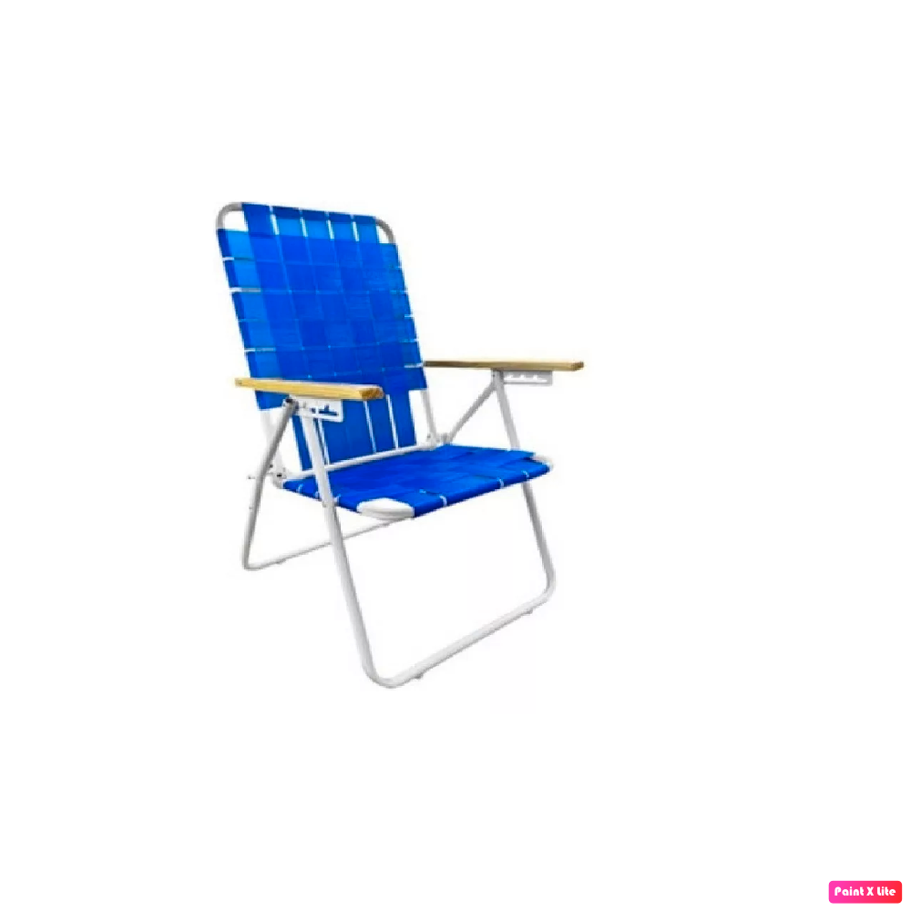 Reposera Descansar 20001 Plegable 5 posiciones Madera Azul