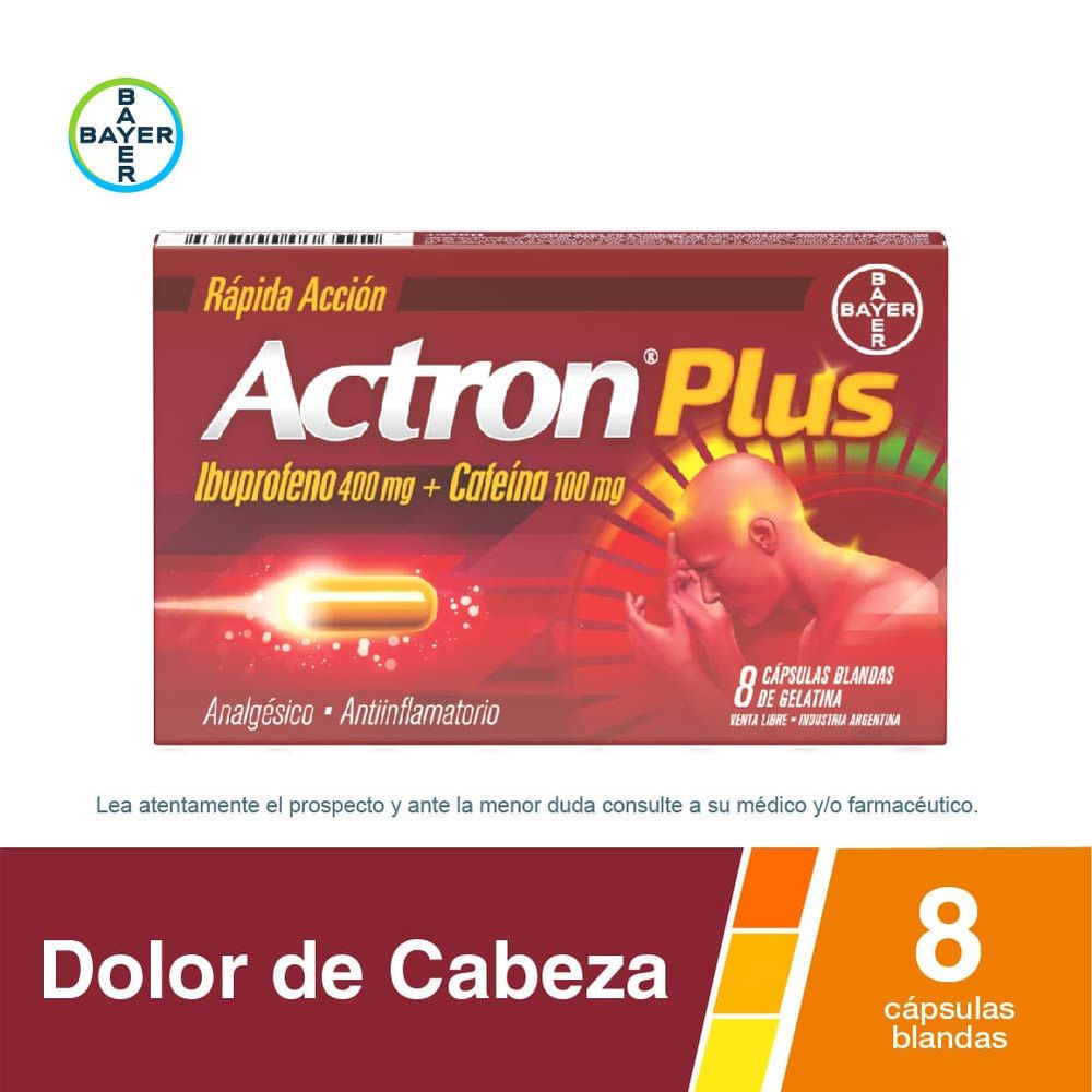 Actron Plus x 8 Cápsulas Blandas