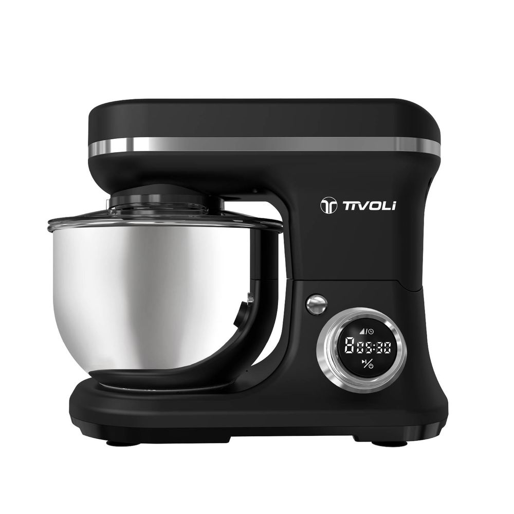 Batidora De Pie Planetaria Digital 3 En 1 Tivoli 5,2L Negra