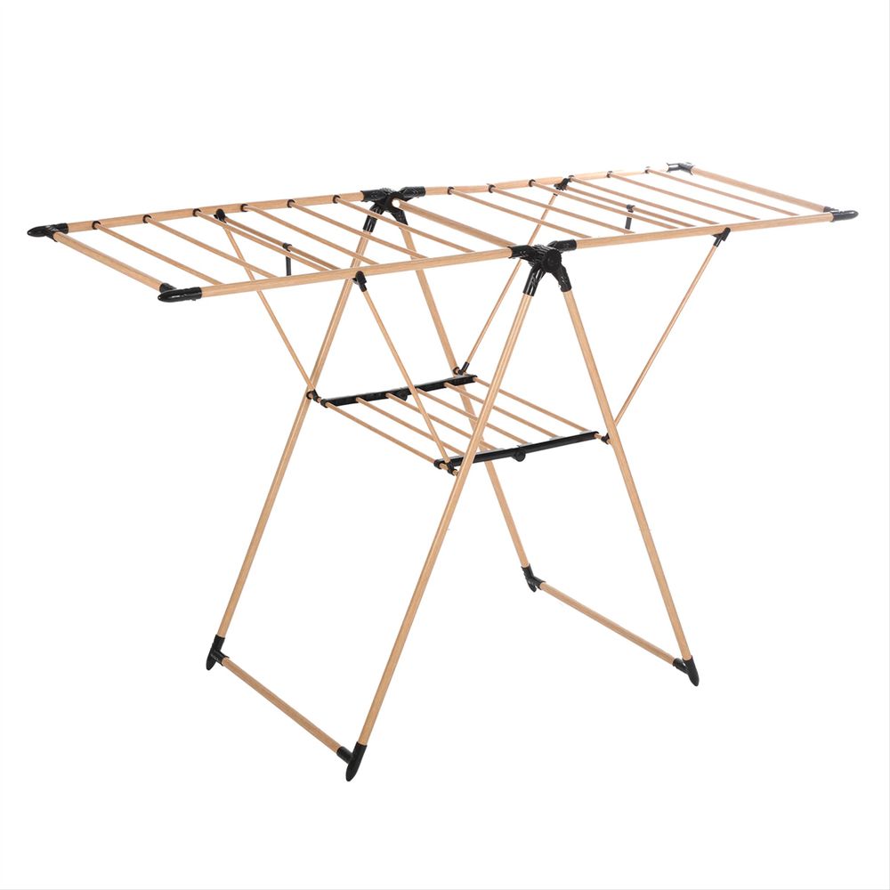 Tender Ropa Reforzado Plegable Grande Con Alas 160 Cm Marrón