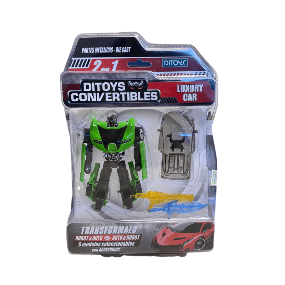 Robot Convertible Luxury Car | Ditoys | 2690 Verde