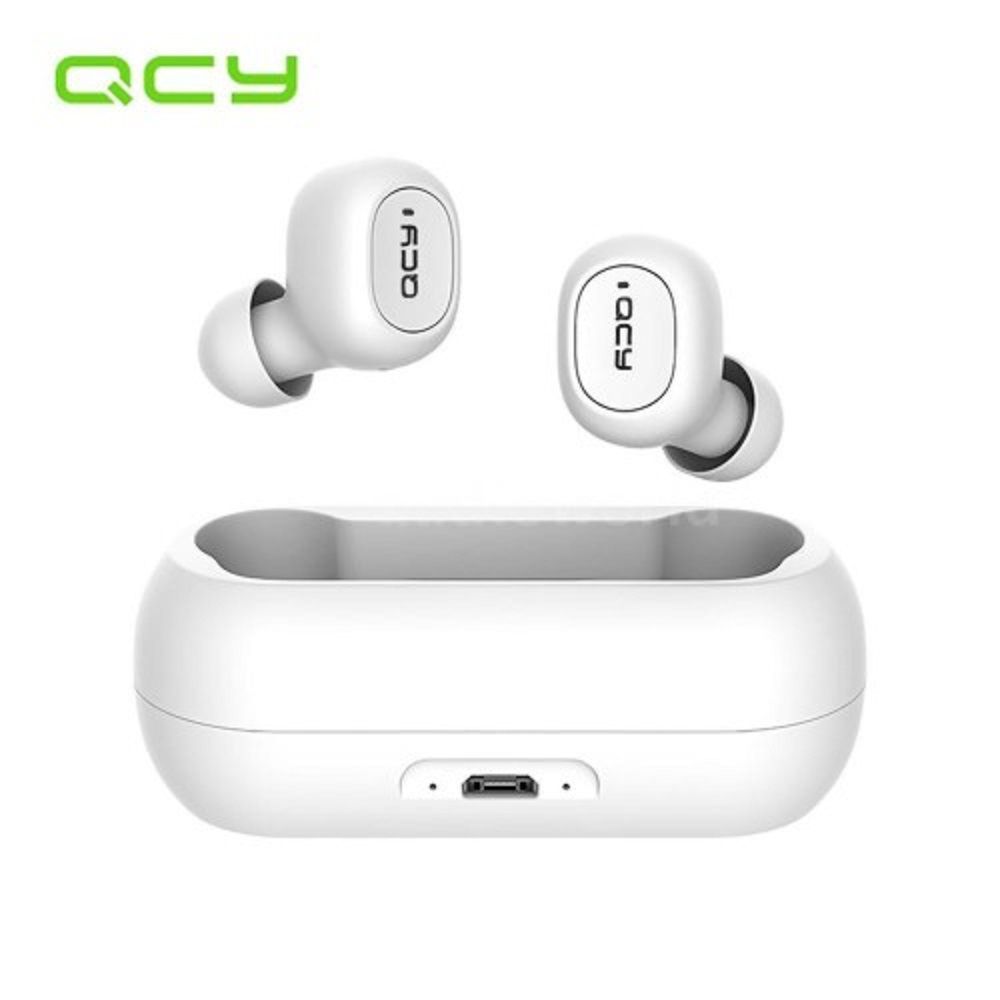 Auriculares In-ear Gamer Inalámbricos Qcy T1c Qcy T1c Blanco Con Luz Led