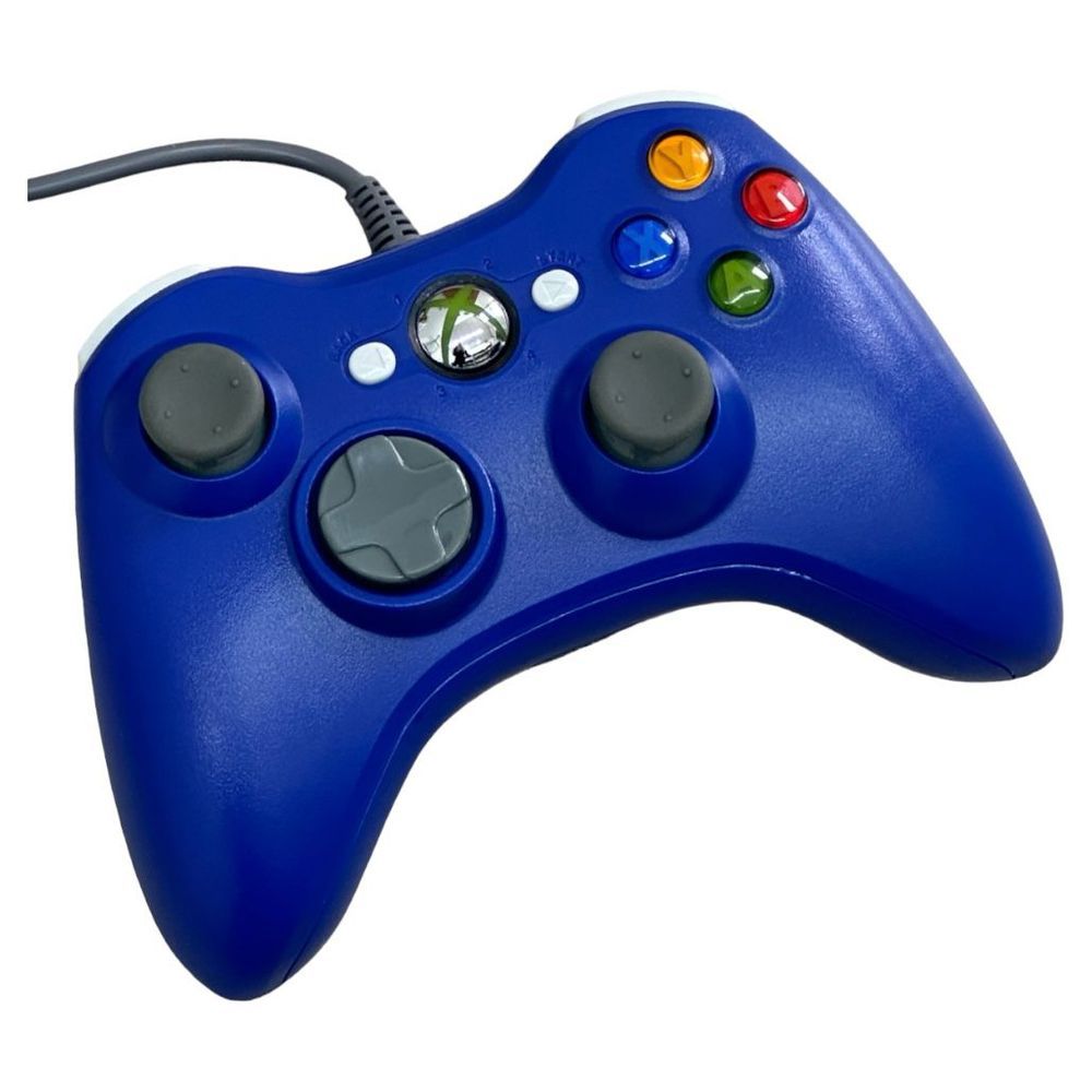 Joystick China Genérica Compatible con Xbox 360-PC Con Cable Azul