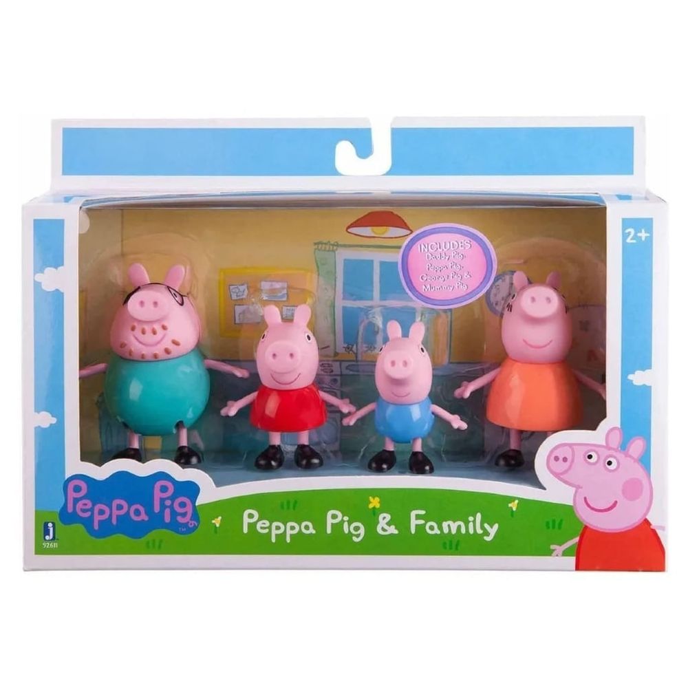 Peppa Pig Pack X4 Figuras Set 92610 Peppa Pig & Family