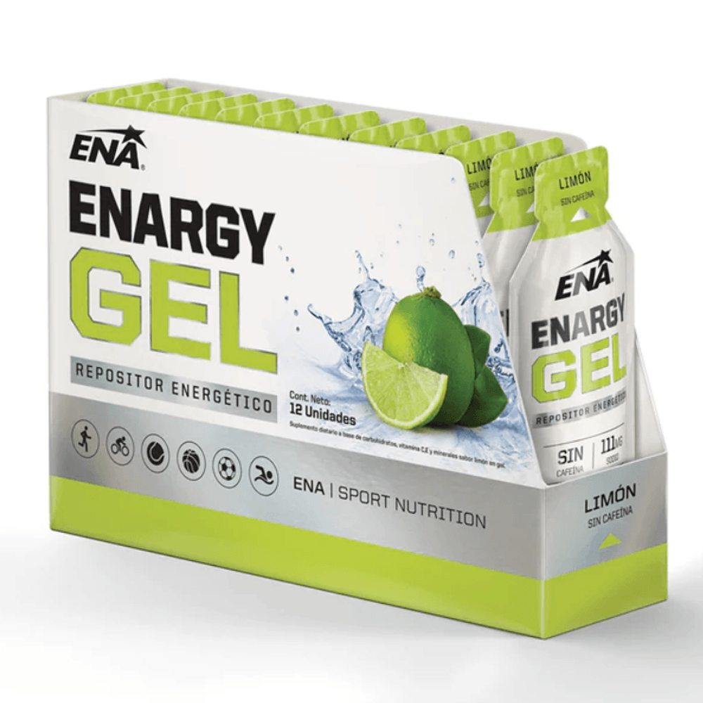 Ena Sport Enargy Gel Repositor Energético Sabor Limon 12Un.