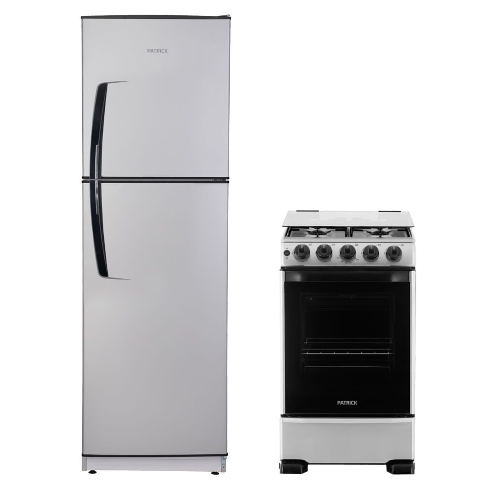 Combo Heladera con extra freezer Cíclica 314 Lts Silver Patrick ...