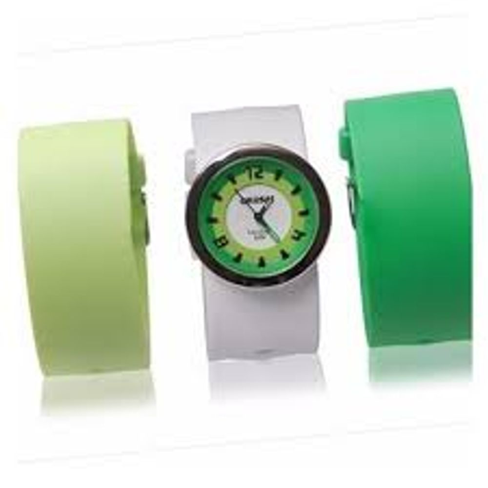Reloj Okusai MODE-520.BAND-3A-Verde con Blanco