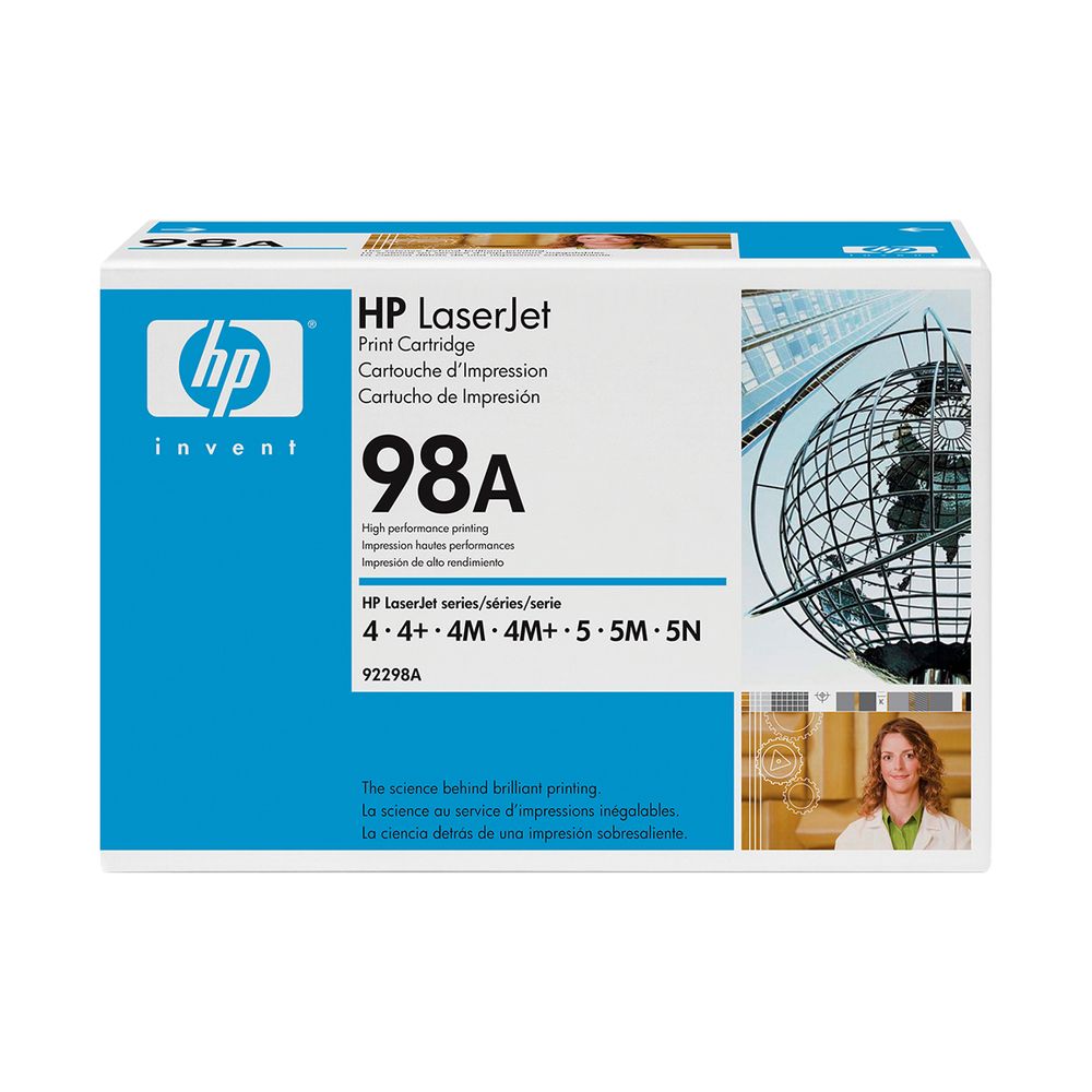 Cartucho de Toner Original HP LaserJet 98A 92298A Negro