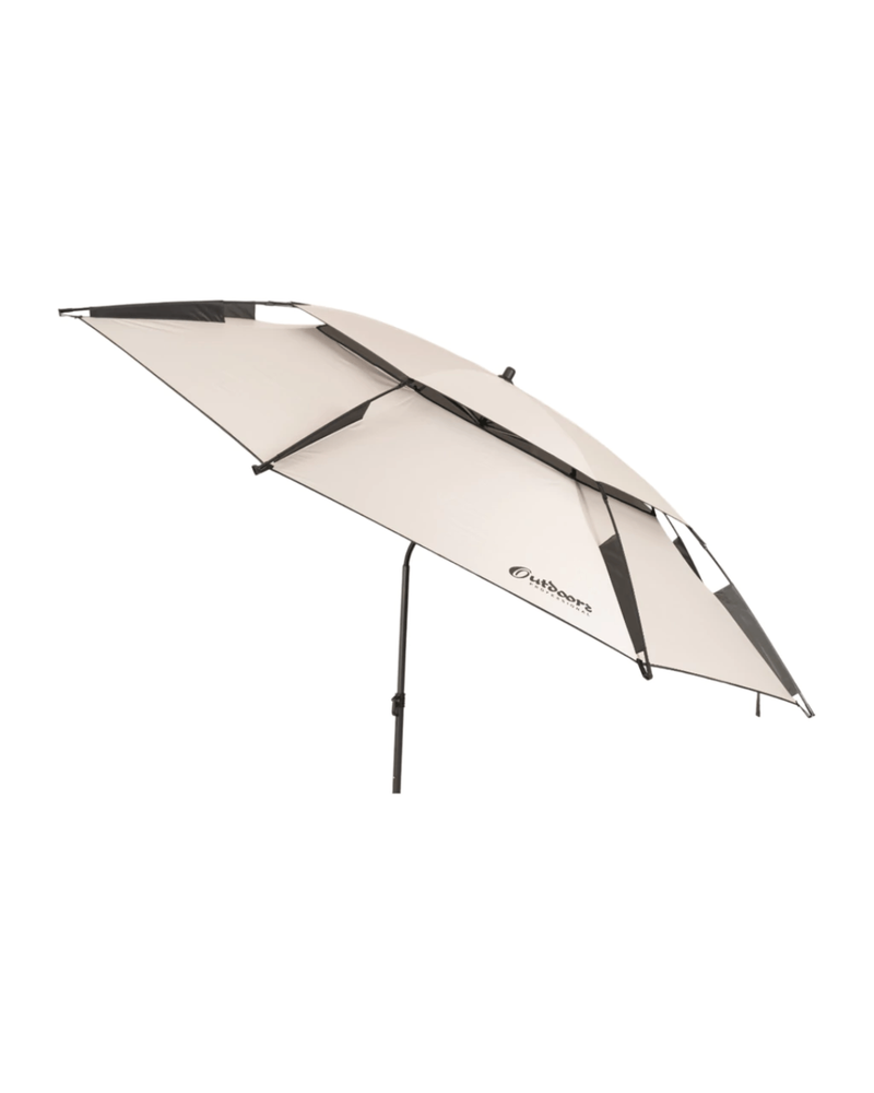 SOMBRILLA LISA 260CM U260 BLACKOUT CON RESORTE Y DOBLE CAPA BLANCO