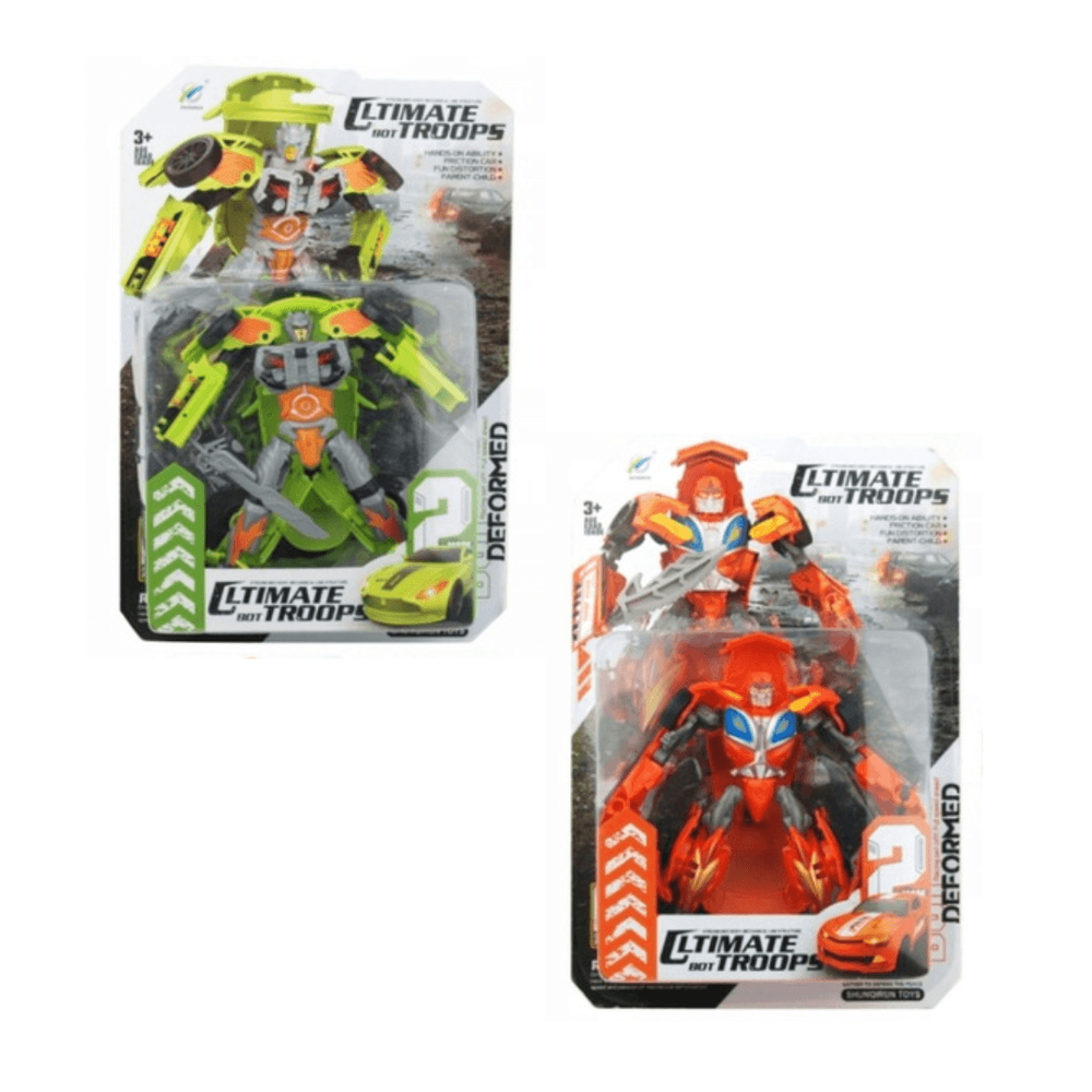 Robot Transformable Ultimate Bot Troops F-01349 Naranja