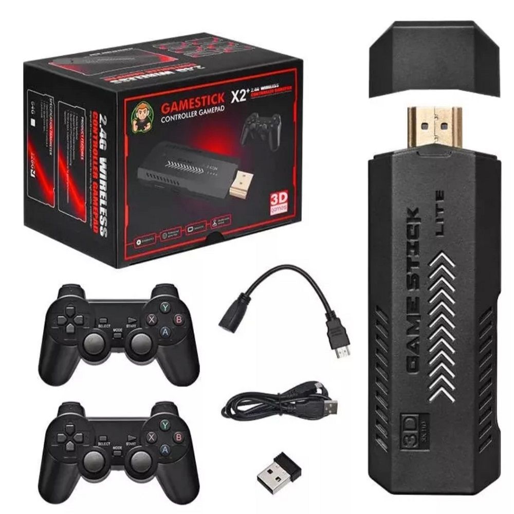 Consola Retro Game Stick x2 Plus 64GB 4K HDMI 35.000 Juegos