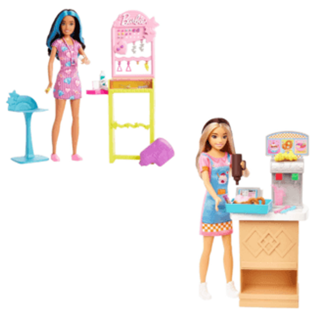Muñecas Barbie Skipper First Jobs Mattel - Art. HKD78 /79-Perforadora