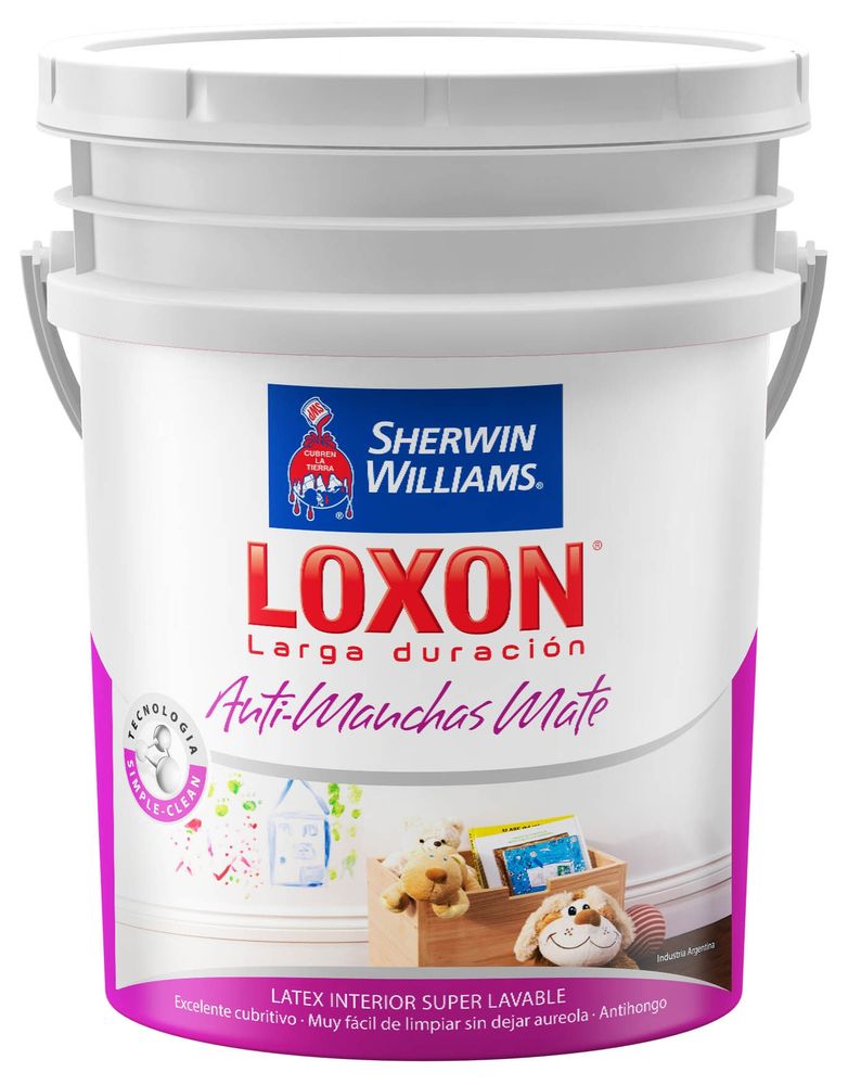 Loxon Latex Antimanchas Interior Mate 20l Sherwin - Rex