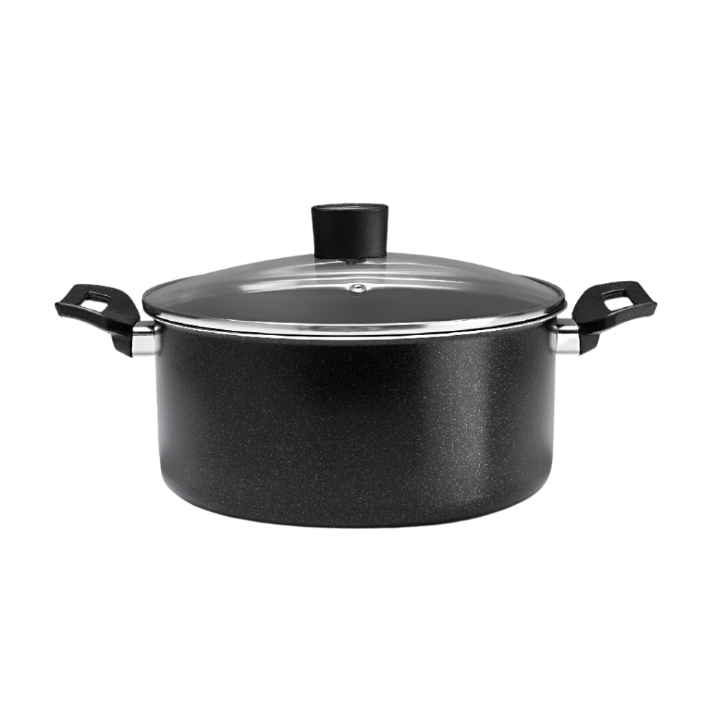 Olla Cacerola Aluminio Con Tapa 3,5 Litros Negro Brinox Ebony 7190/460