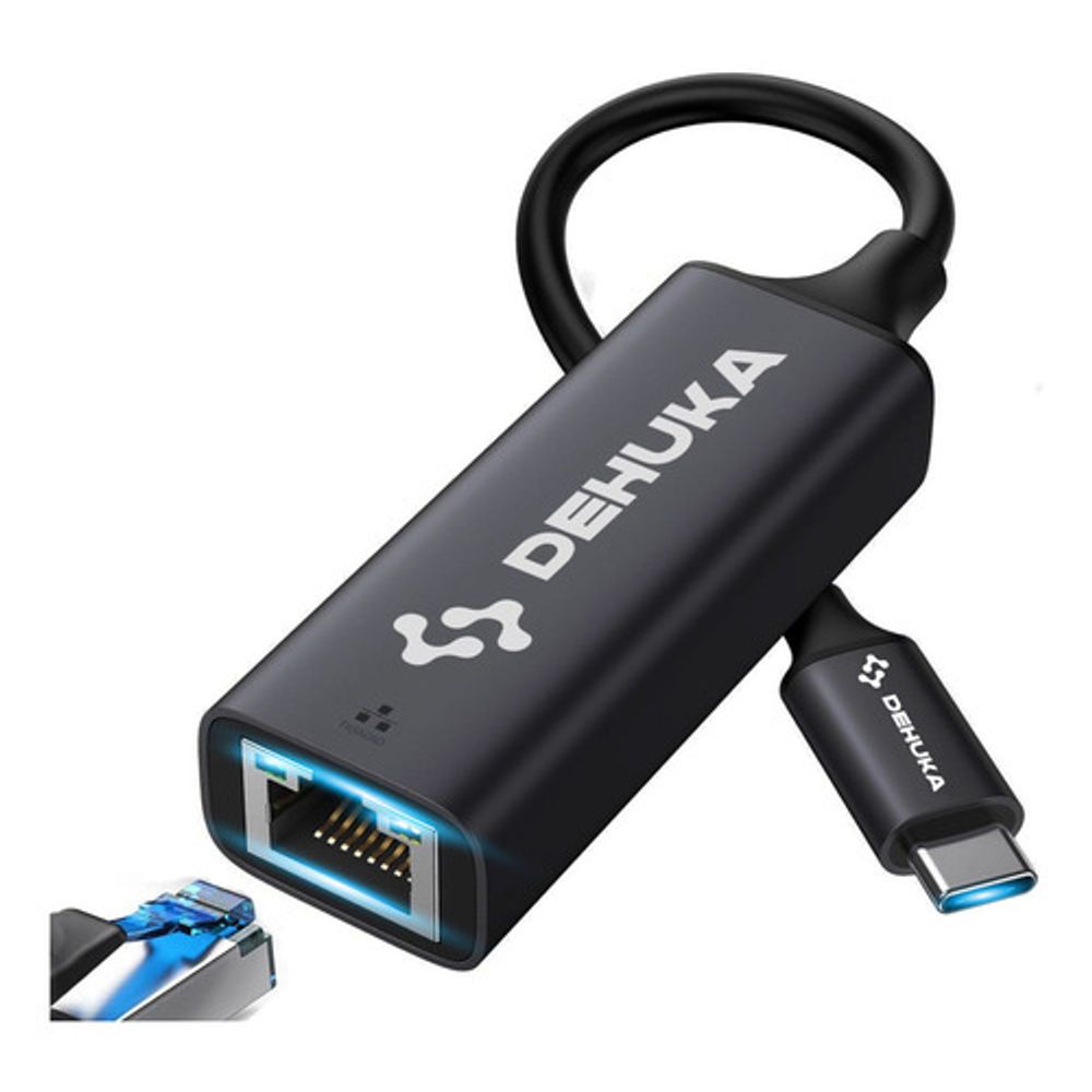 Adaptador Usb C Rj 45 5000 Mbps Dehuka