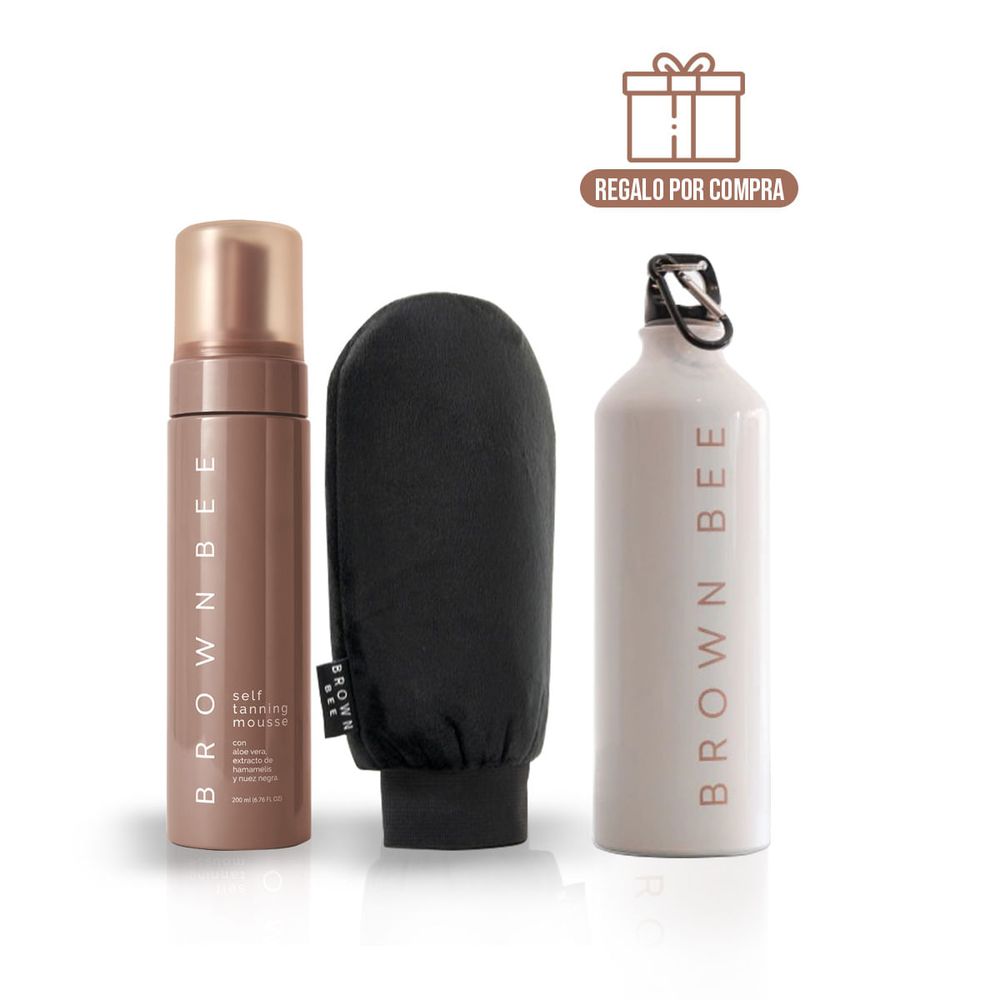 Brown Bee Tan Kit Mousse 200ml Aplicador + Botella de Regalo