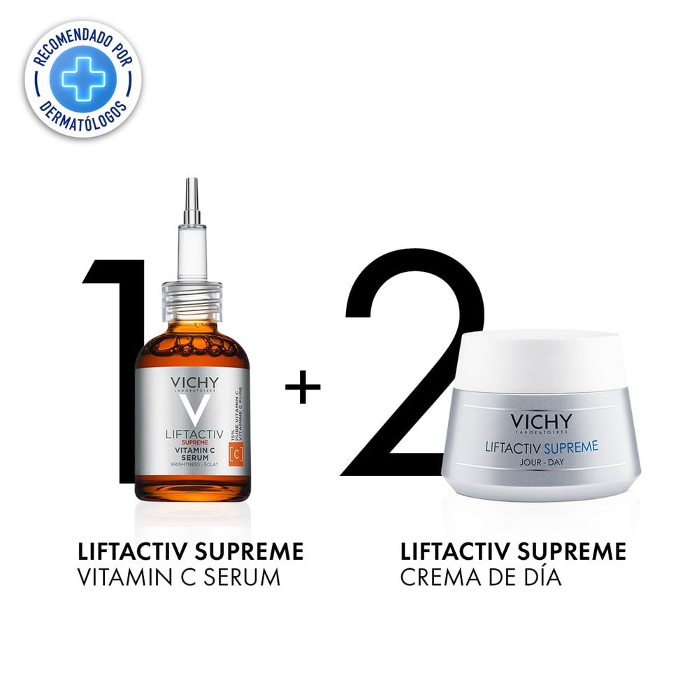 Kit Vichy Serum Vitamina C + Supreme Día Piel Normal a Mixta