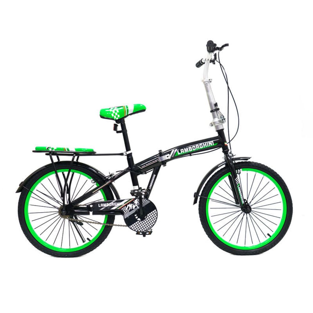 Bicicleta Lamborghini Plegable Rodado 20 Verde