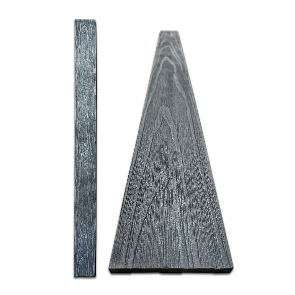 Listón Símil Madera de WPC 94x7 cm Gris