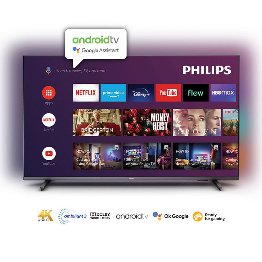 Android TV Philips LED 4K 70" con Ambilight