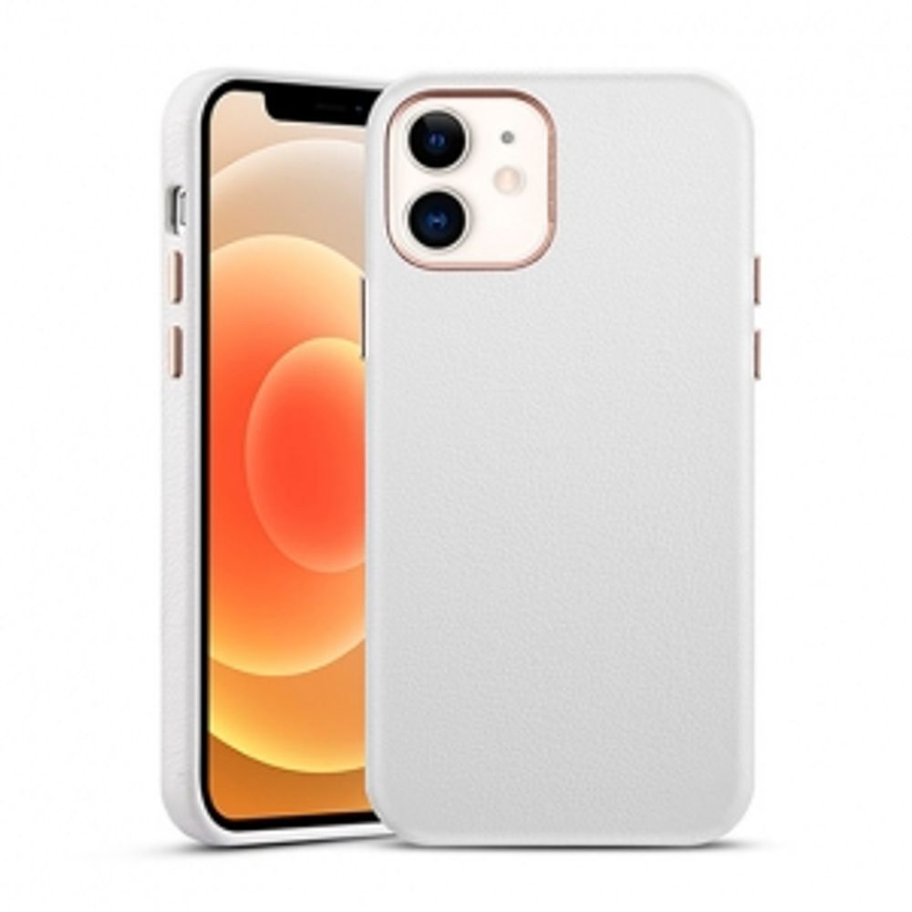 PROTECTOR FUNDA CUERO IPHONE 12 MINI ESR METRO PREMIUM WHITE