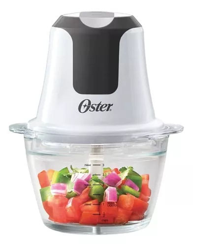 Mini Picador Chopper Oster Fpstfp3340 250w Con Vidrio Delta
