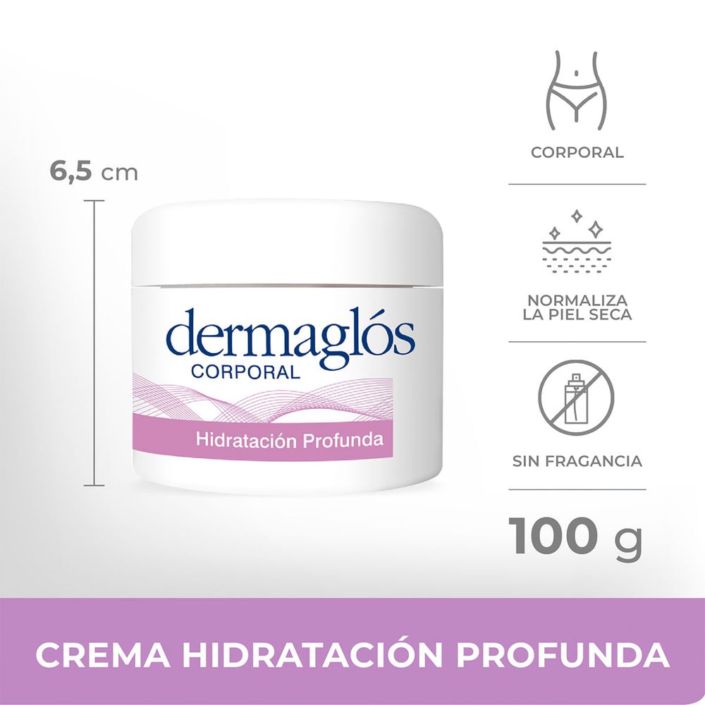 Dermaglos Crema Corporal Hidratación Profunda 100g