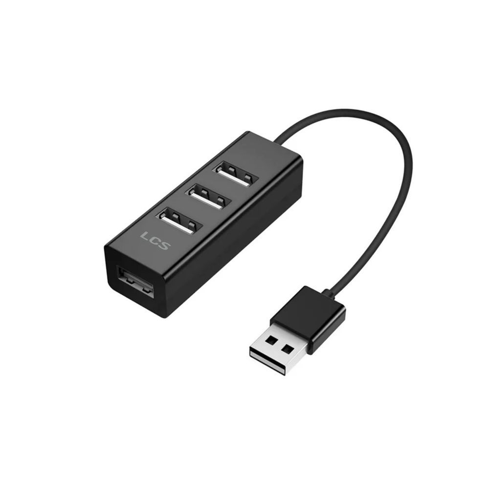 Hub Usb 4 Puertos 2.0 Multiplicador Lcs Negro