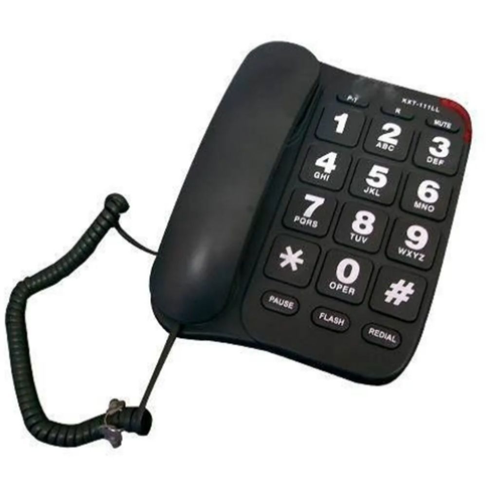 Telefono con Cable de Mesa Winco TE111N Negro