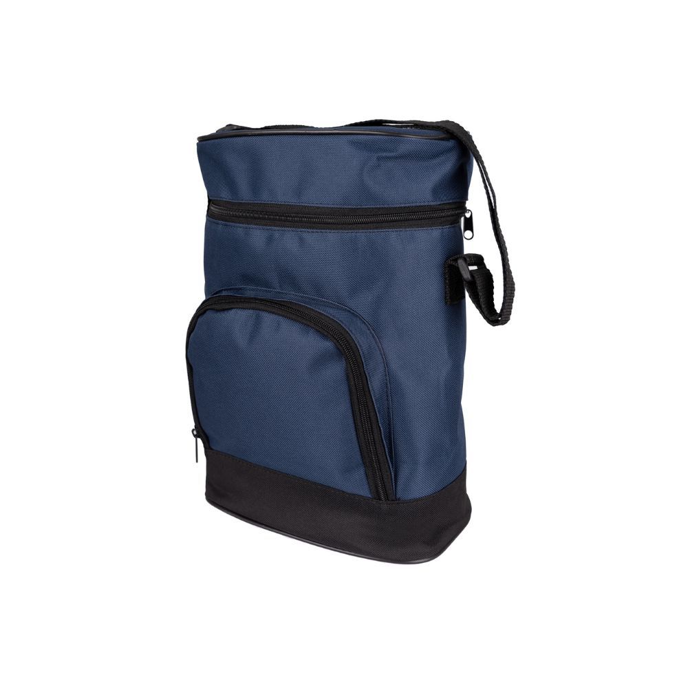 Bolso Matero Equipo Para Mate Porta Termo Con Bolsillo Azul