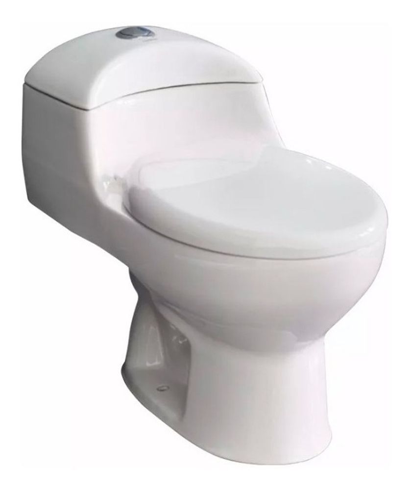 Inodoro Loza One Piece Largo Deposito Incluye Asiento