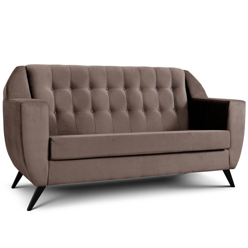 Sillón 2 Cuerpos Escandinavo Docta Espácity Tela Stone Antimanchas