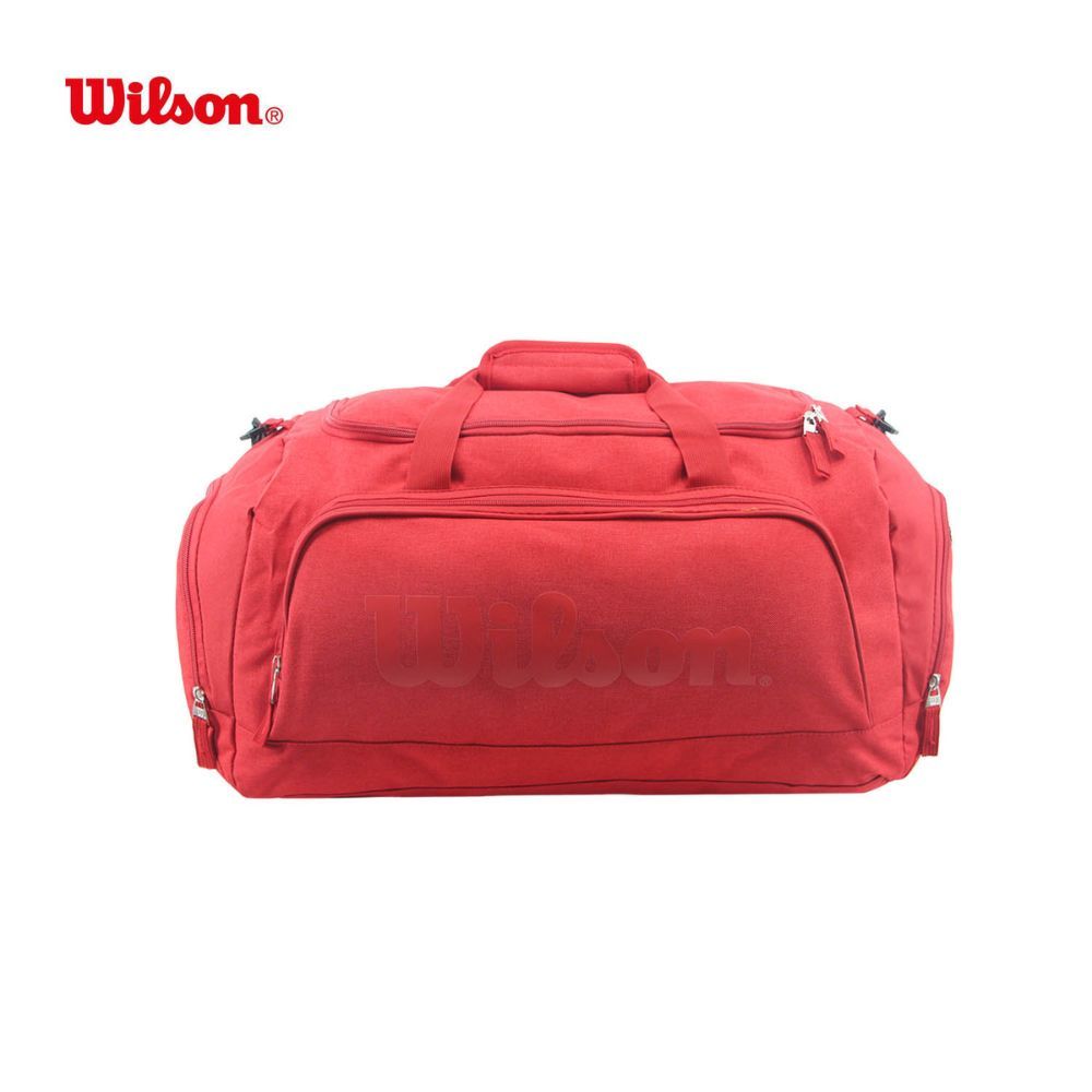 Bolso Deportivo Wilson 22" Rojo Gym Entrenamiento Viaje