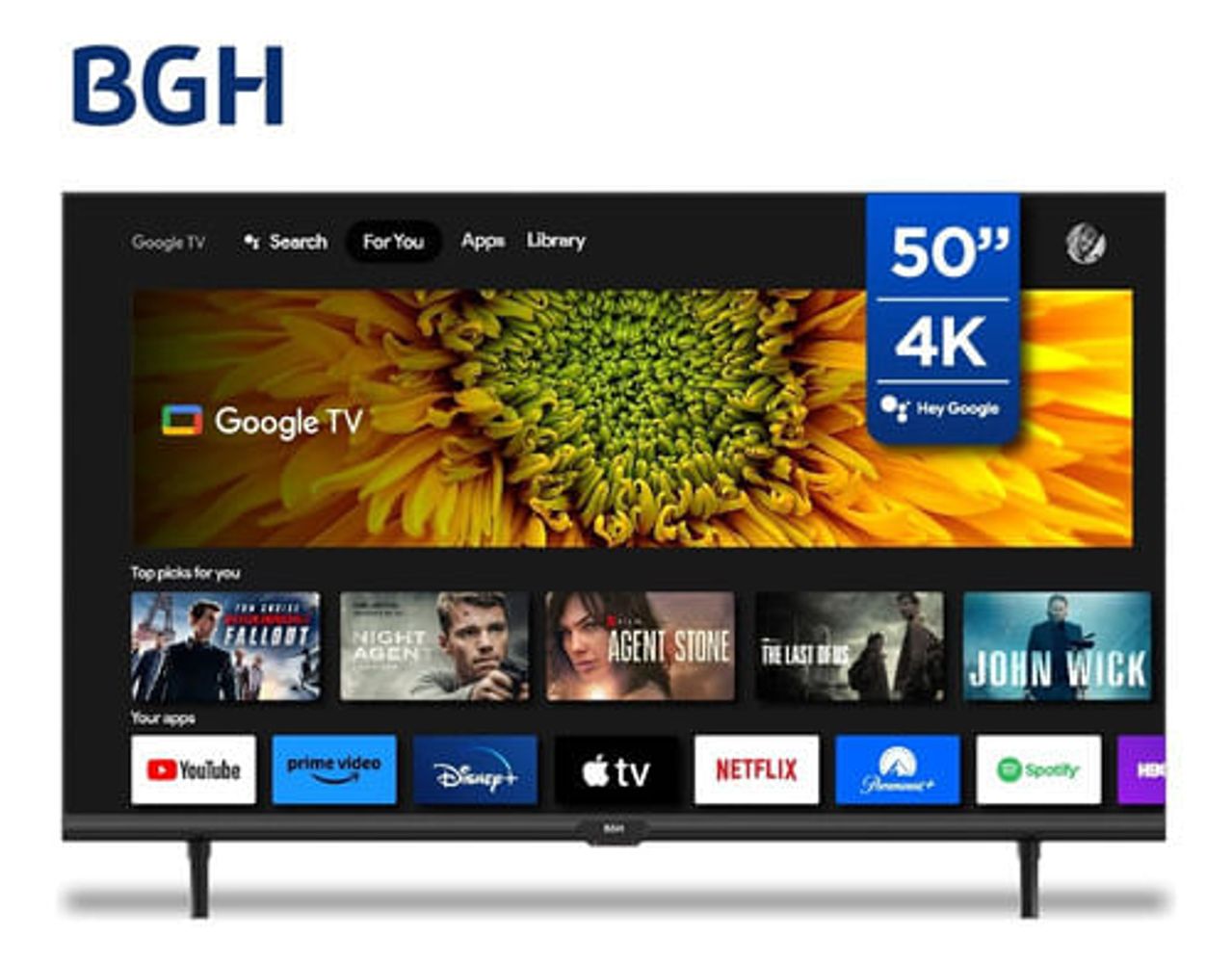 Smart Tv Uhd Bgh Google Tv B5023us6g Led 4k 50