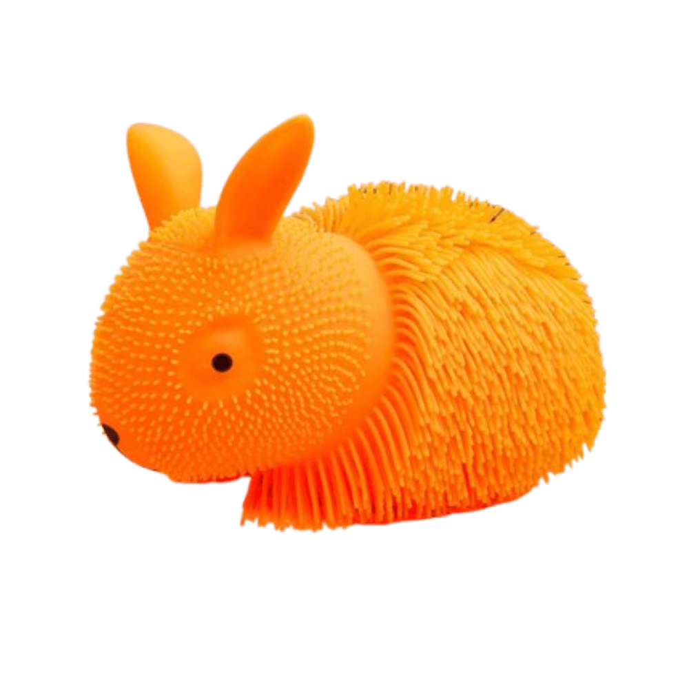 Conejo Peludito Con Luz Shaky Friends IK0660 Isakito Naranja
