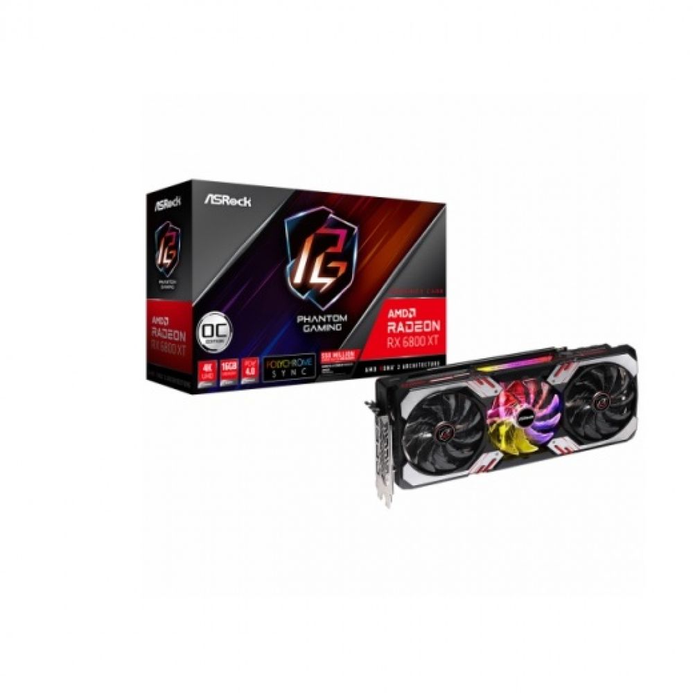 Asrock Vga Radeon Rx6800xt Phantom Gaming D 16g Oc