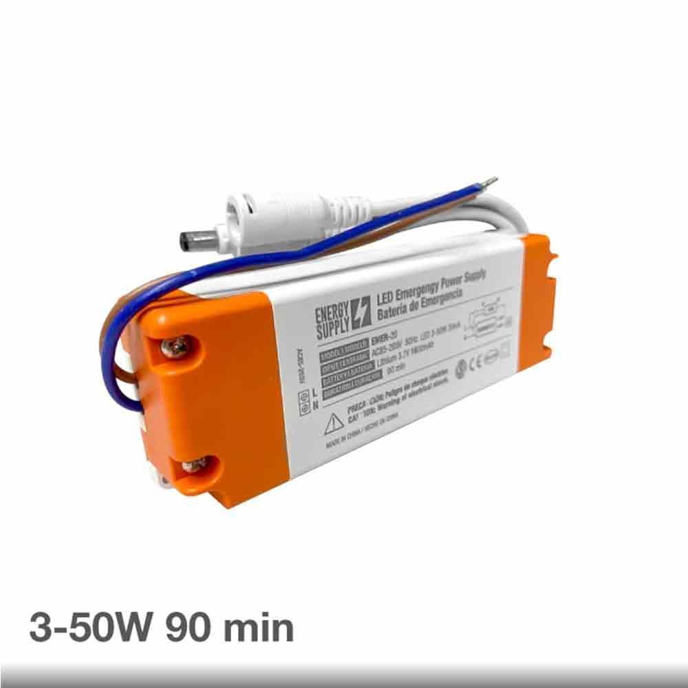 Kit Emergencia Led Driver 50w 90-120min Sistema Universal