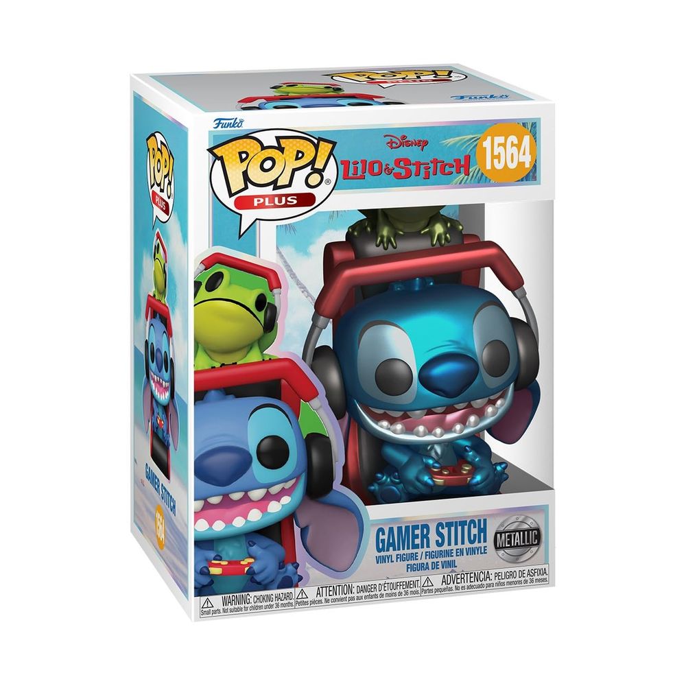 Funko Pop! Plus: Lilo & Stitch - Gamer Stitch (Metallic)
