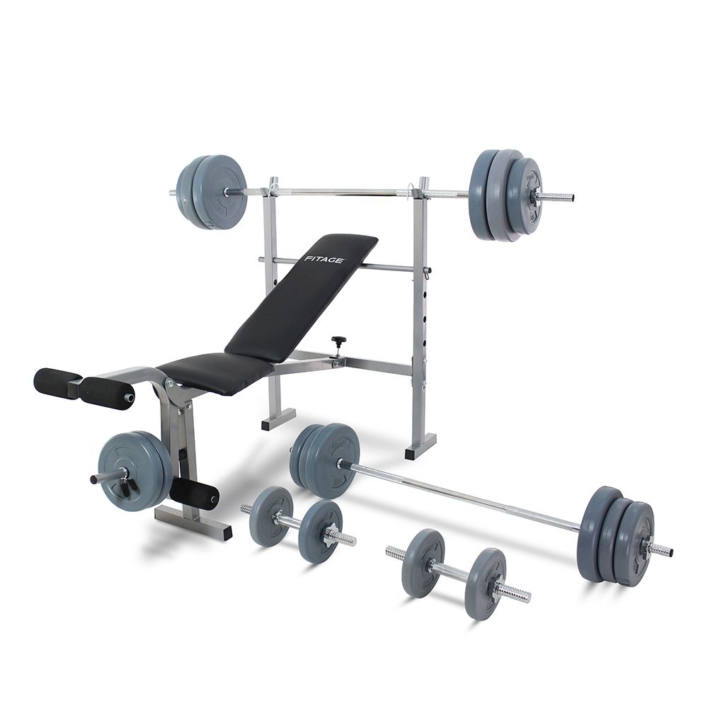 Multigimnasio Fitage Kit Box 80Kg