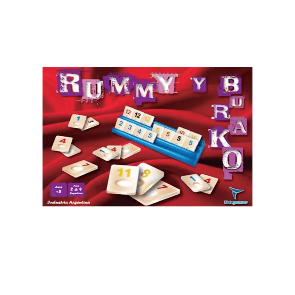 Juego De Mesa Rummy Y Burako - Toto Games