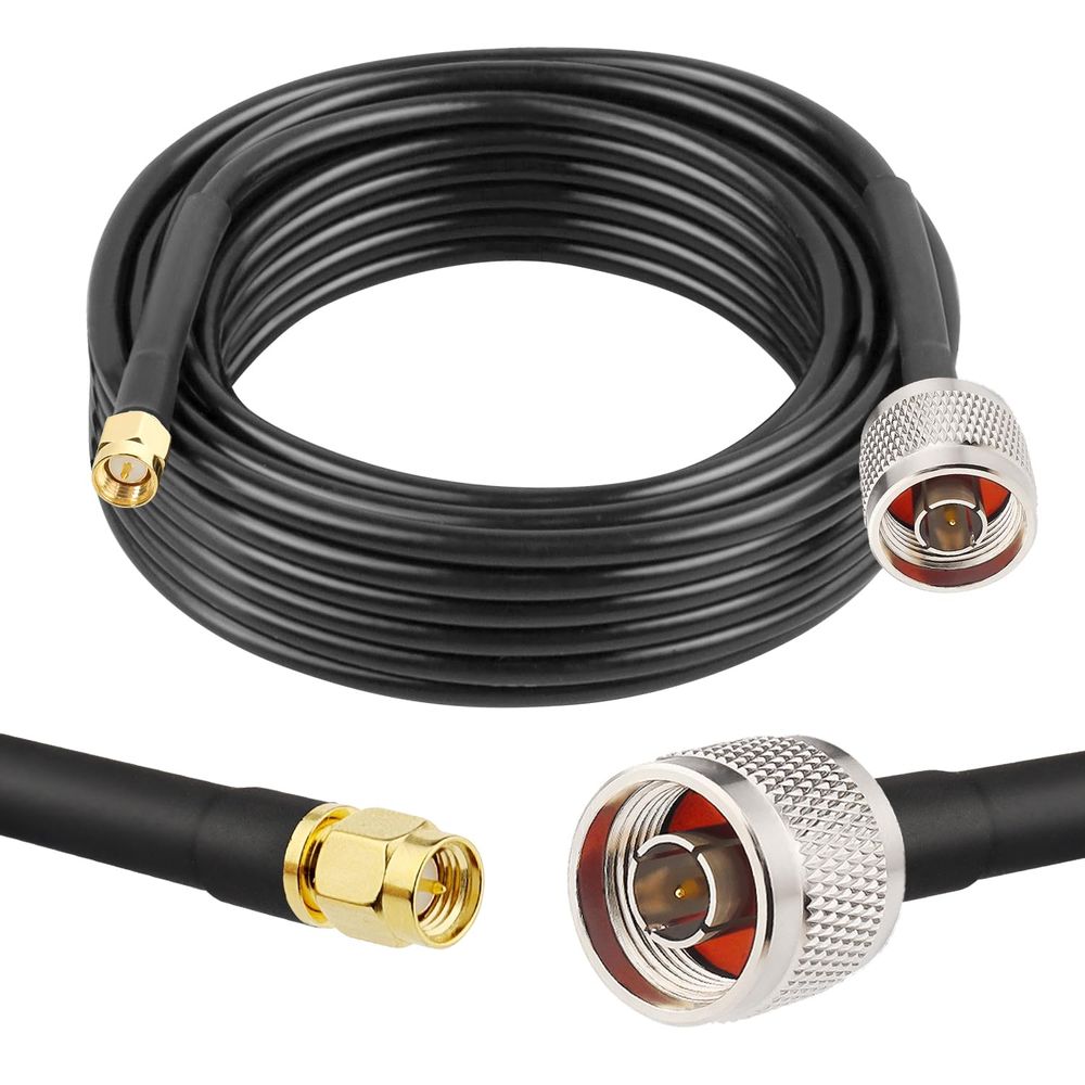Cable N Macho SMA Macho RG58 20ft WiFi GPS